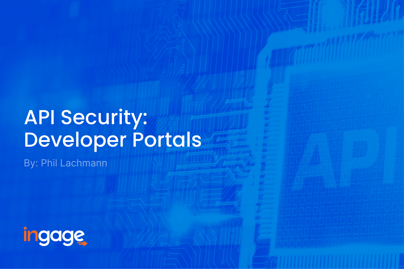 API Security, Developer Portals