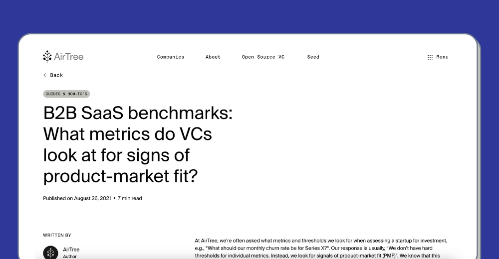 B2B SaaS metrics benchmarks