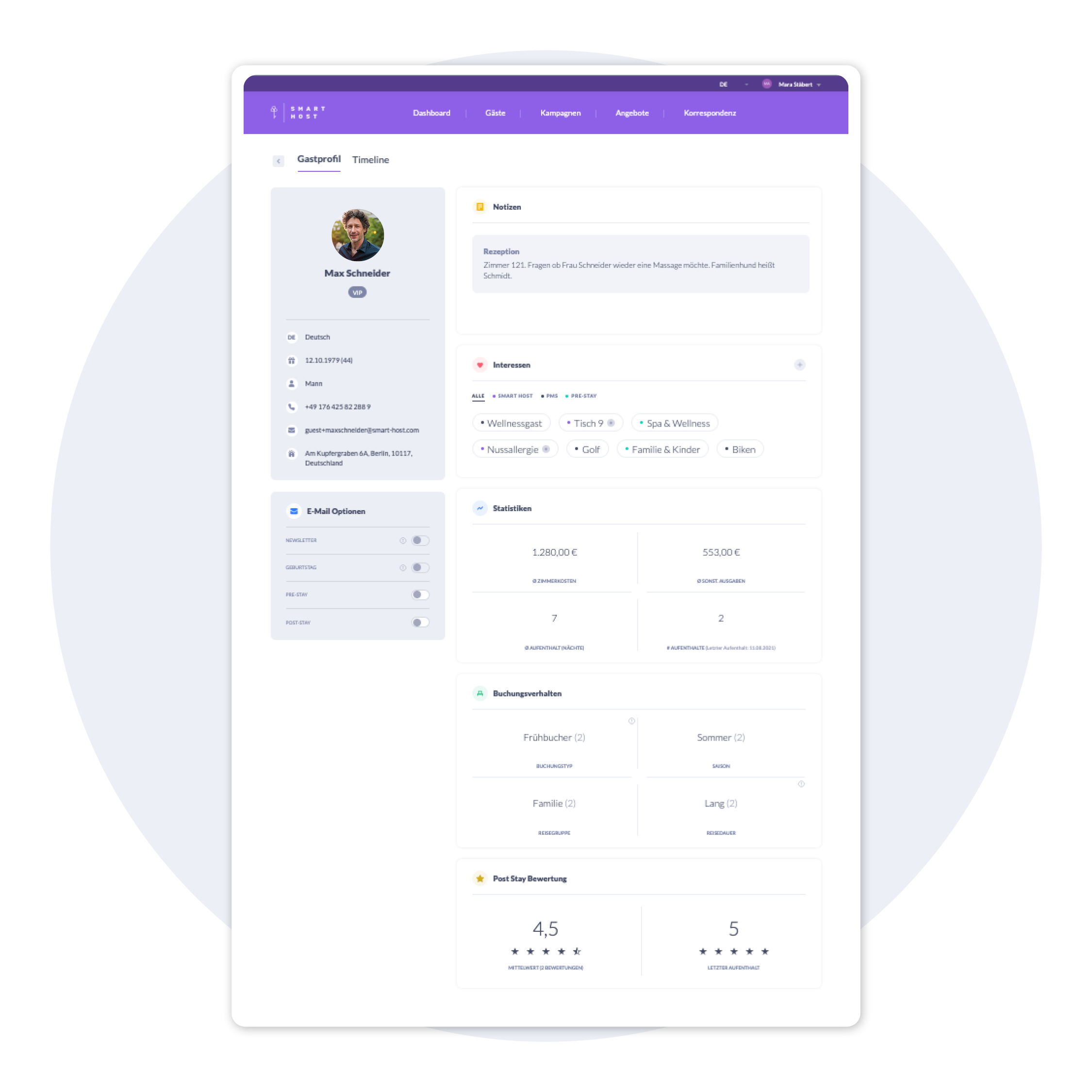 Guest profile | Smart Host