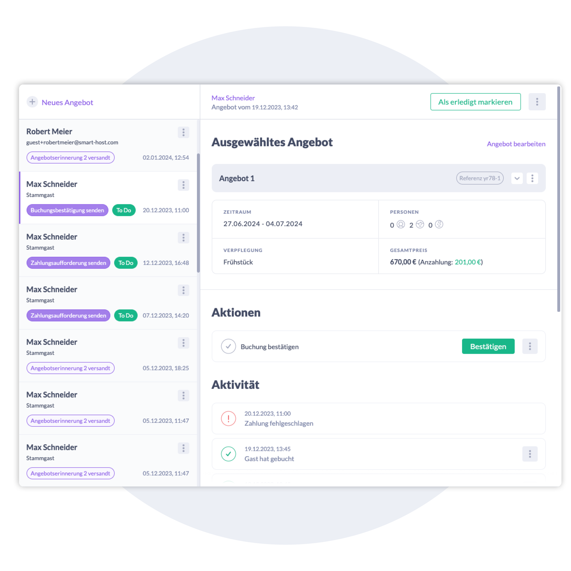 Correspondence Manager | Smart Host