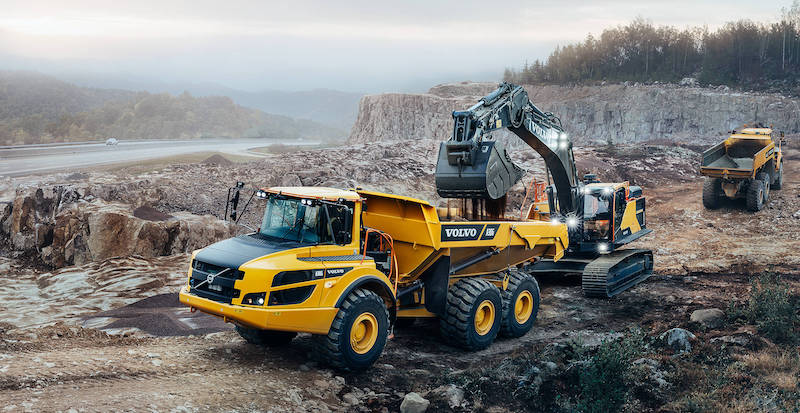 Hyr en Volvo A25G från Arema Heavy Rental