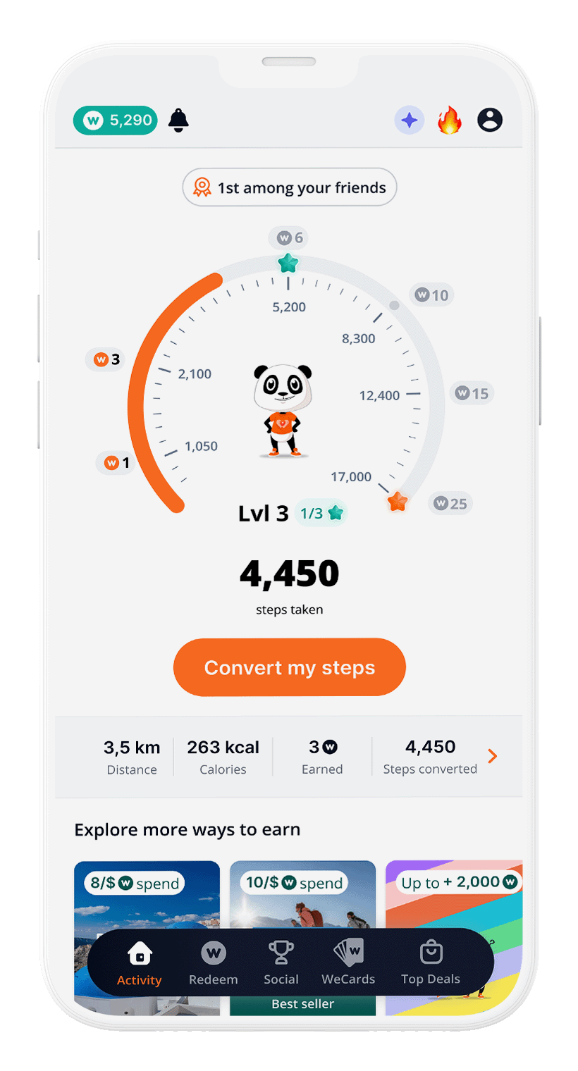 WeWard - Faites de la marche une partie plus gratifiante de votre vie.