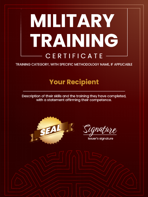 6 FREE Firearms Training Certificate Templates | Virtualbadge.io