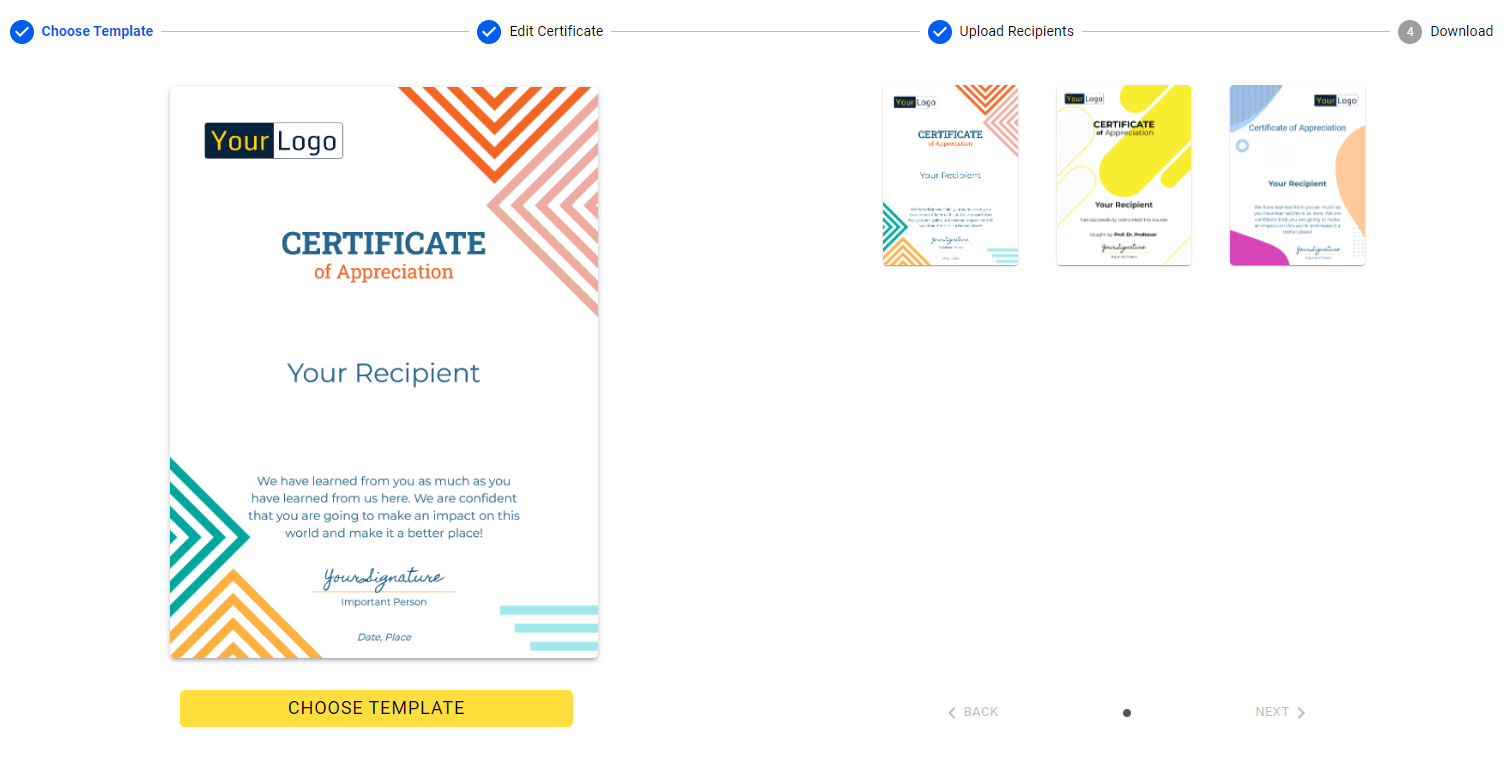 Free Certificate Maker | save time and impress your recipients