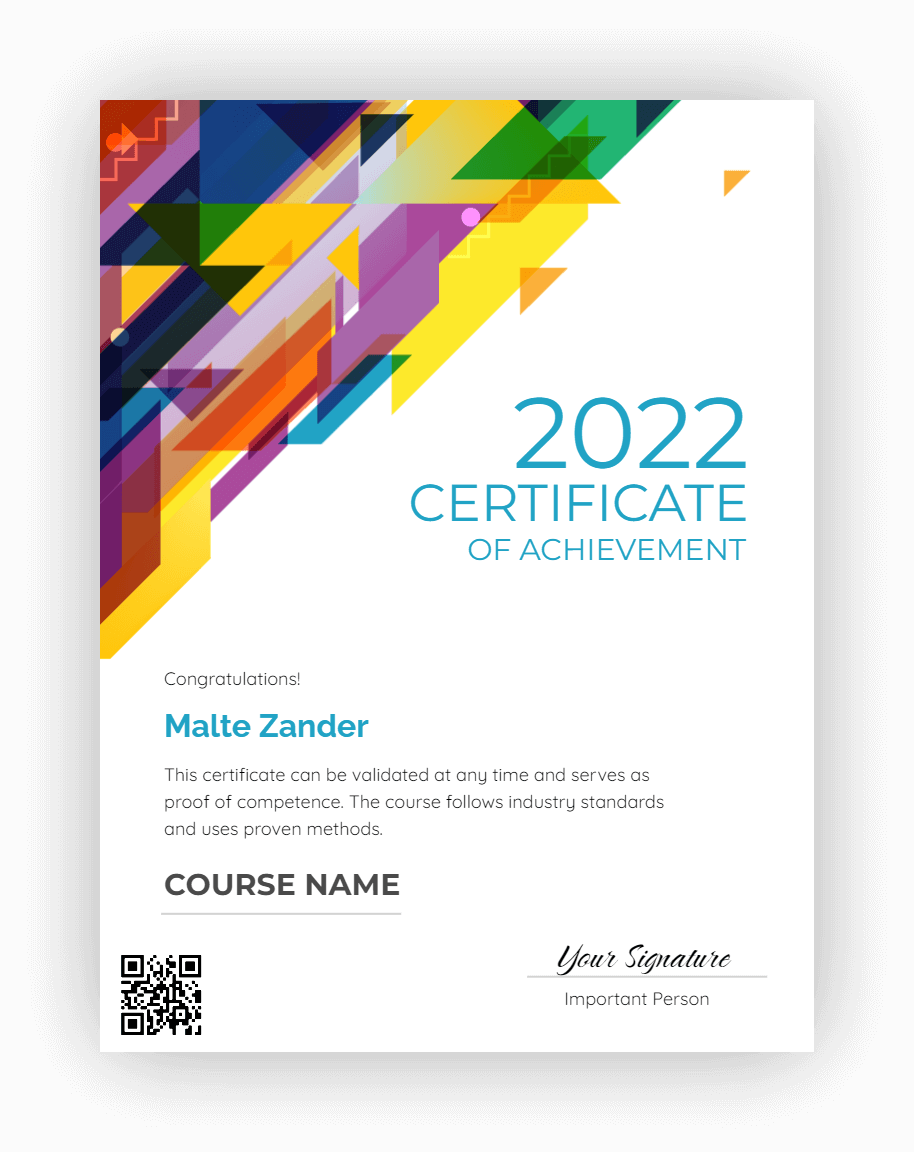 How to validate certificates and diplomas with a QR-Code for free?