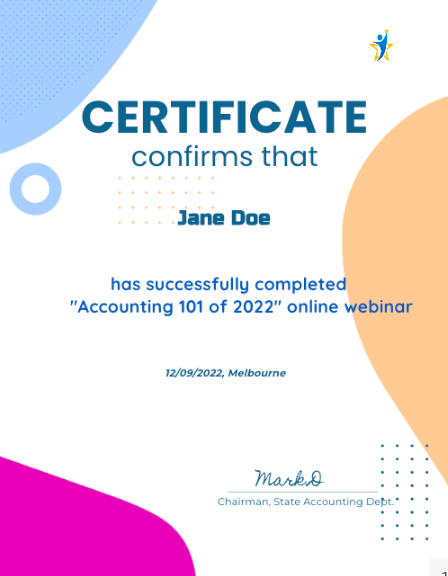 How To Create a Certificate for a Webinar