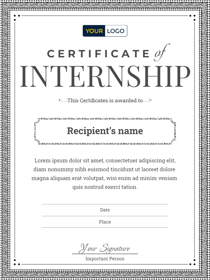 5 FREE Internship Certificate Templates That Will Make Your Interns ...