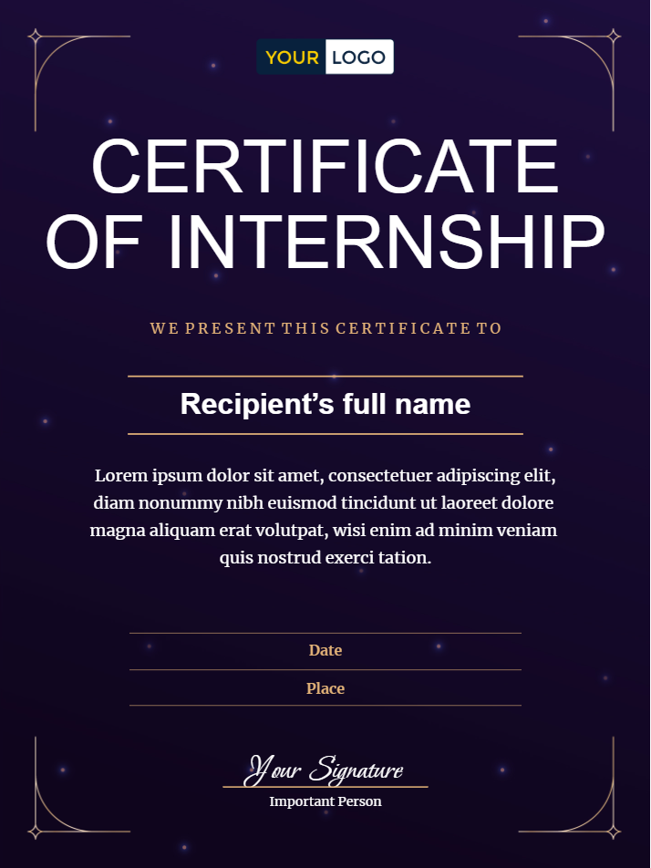 5 FREE Internship Certificate Templates That Will Make Your Interns ...