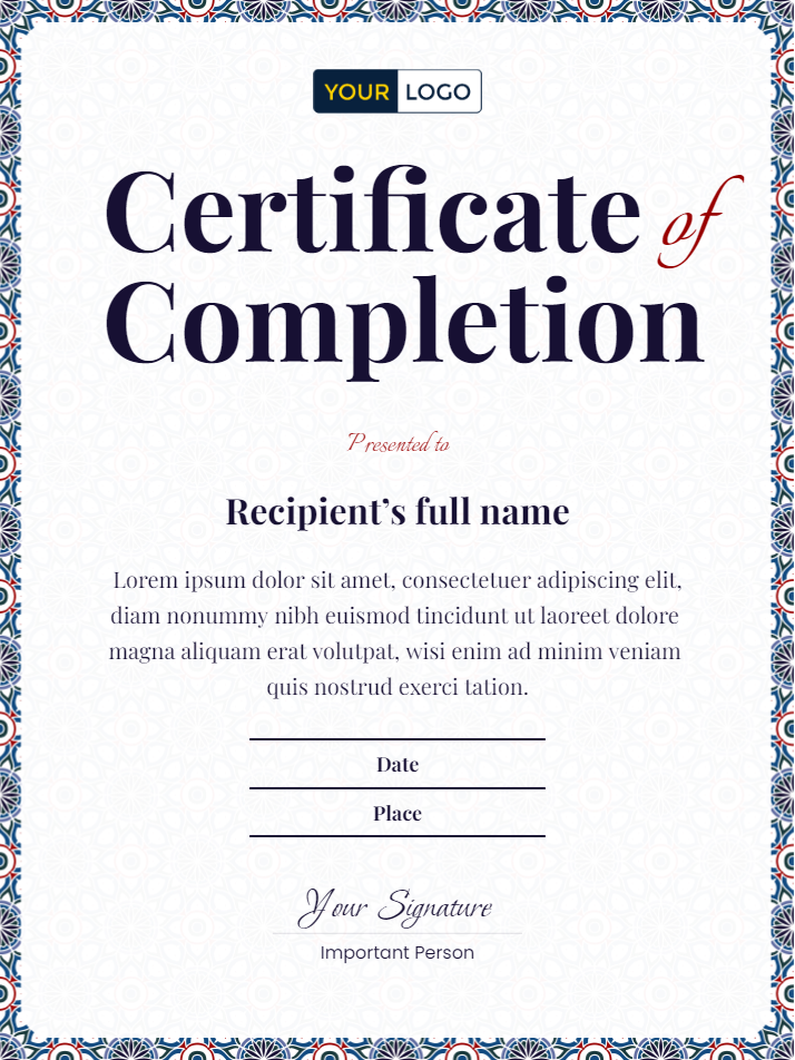 8 FREE CE Certificate Templates | Virtualbadge.io