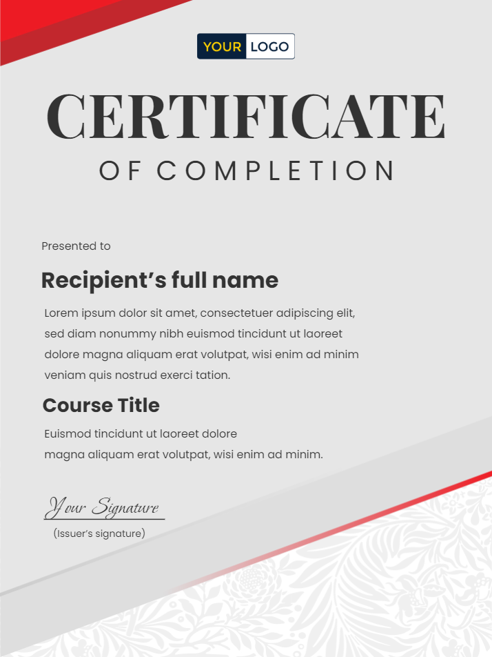 8 FREE Course Certificate Templates | Virtualbadge.io
