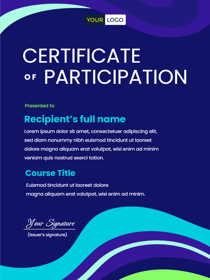 8 FREE Course Certificate Templates | Virtualbadge.io