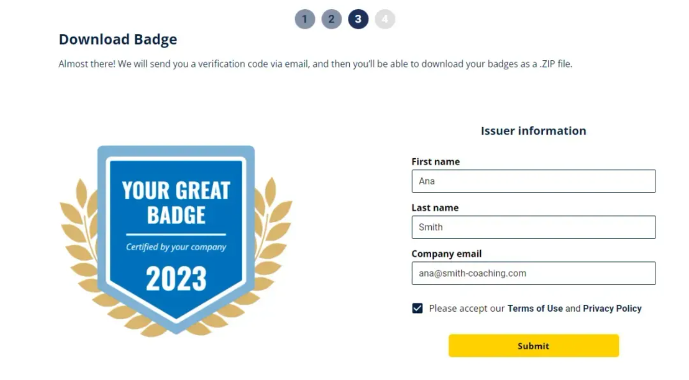 How to use the Open Badges Generator