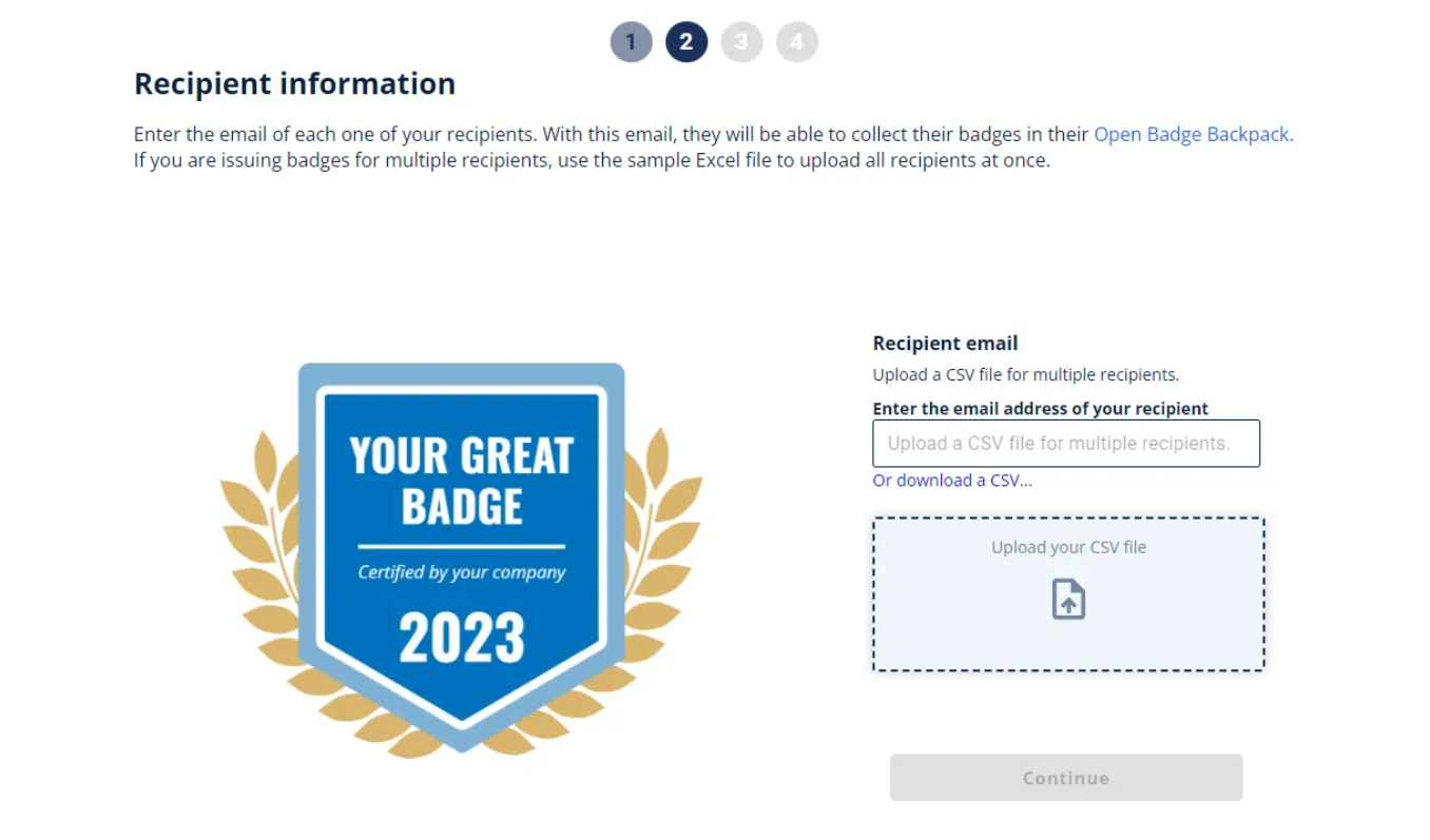How to use the Open Badges Generator
