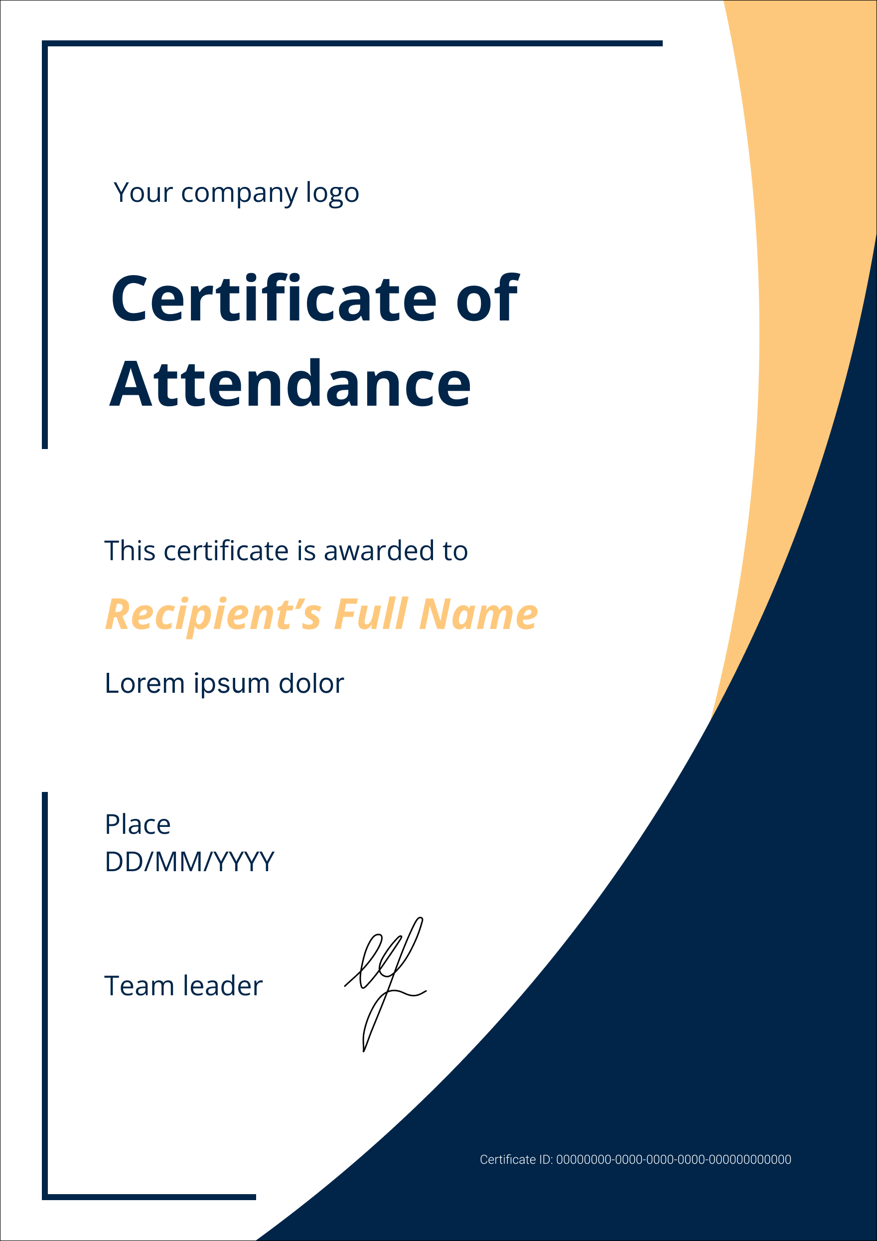 8 FREE Attendance Certificate Templates | Virtualbadge.io