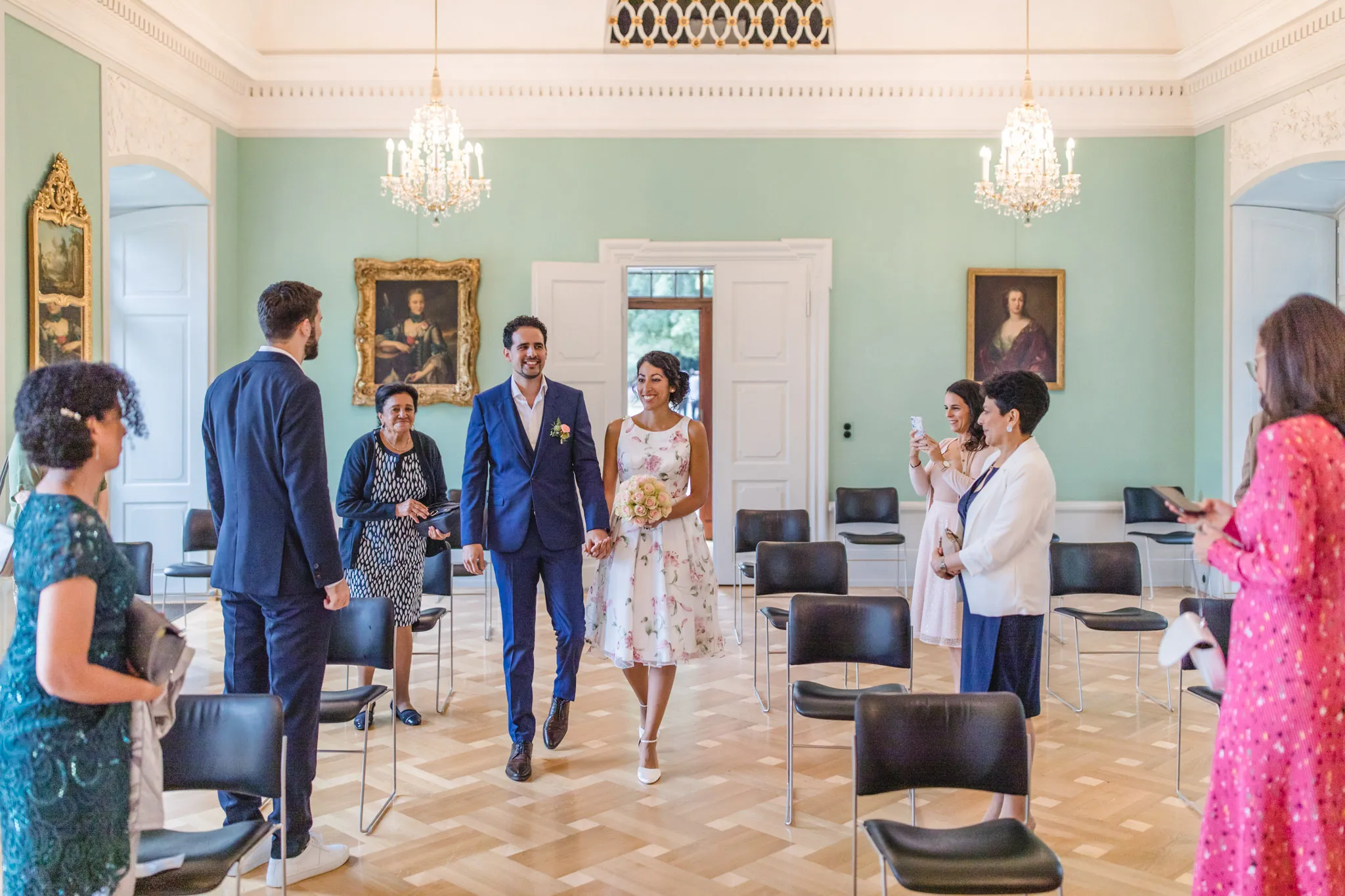 Wedding photographer civil ceremony in Villa Boveri near Baden