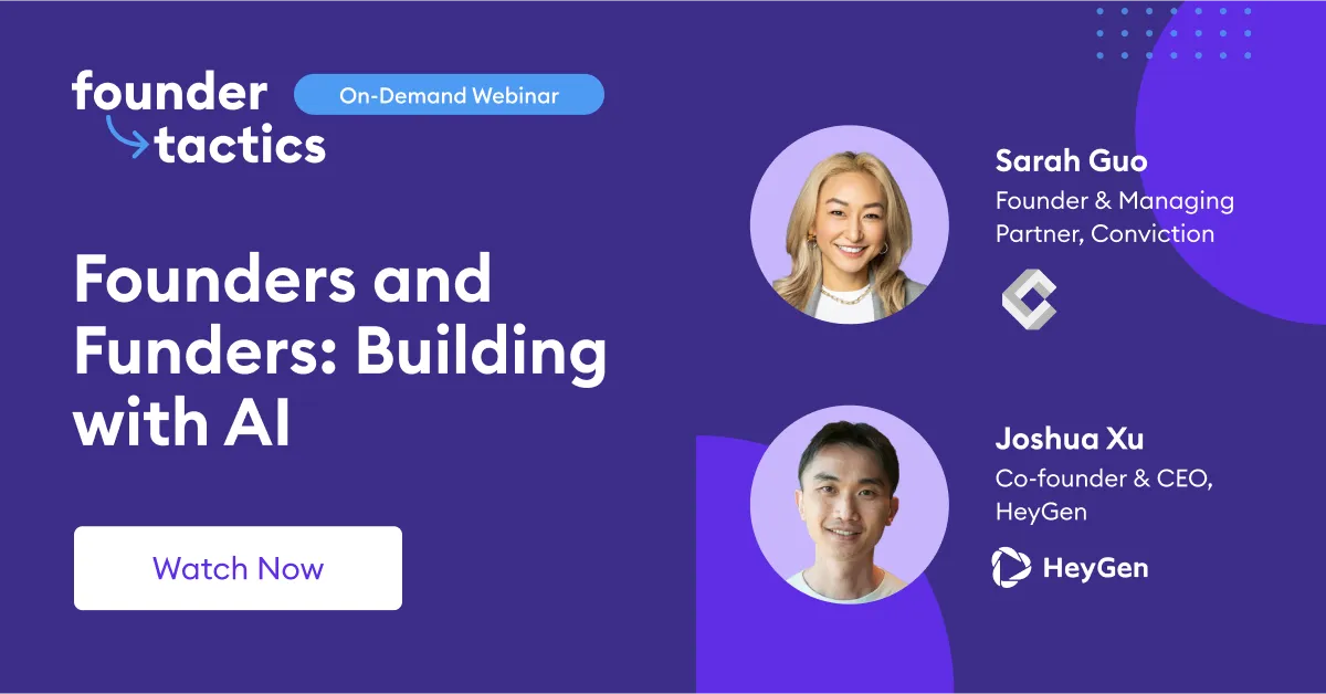 Founders and Funders: Building with AI | Webinar | Pilot