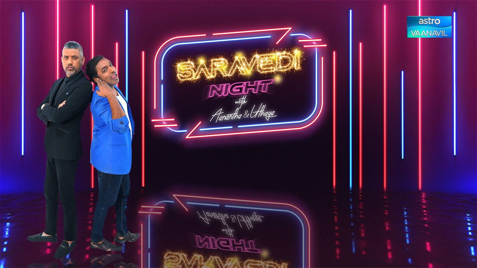 Live local Tamil talk show ‘Saravedi Night with Aanantha & Uthaya ...