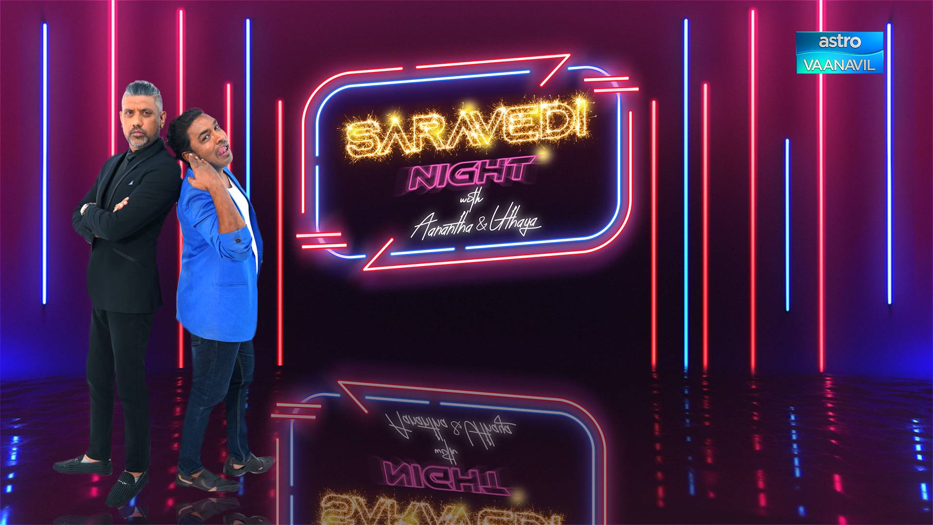 Live local Tamil talk show ‘Saravedi Night with Aanantha & Uthaya ...