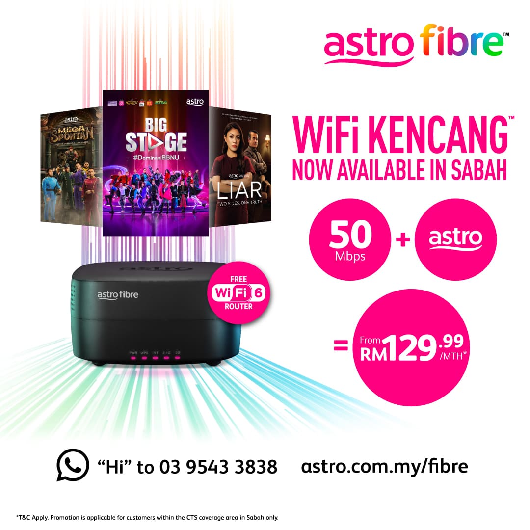Astro Fibre Now Available to Additional 118,000 Homes in Sabah | Press ...