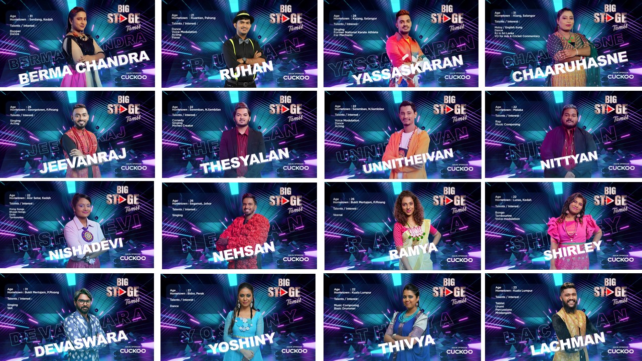The Top 16 contestants advancing to the quarter-final of Astro’s Big ...