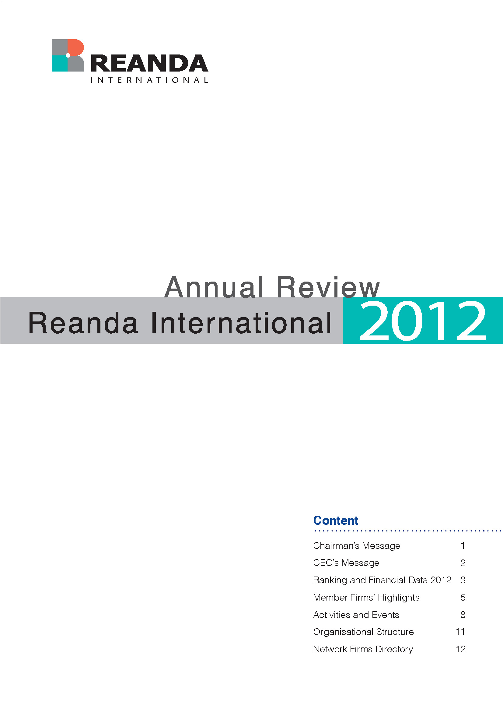 Reanda International News | Reanda International Annual Review 2012