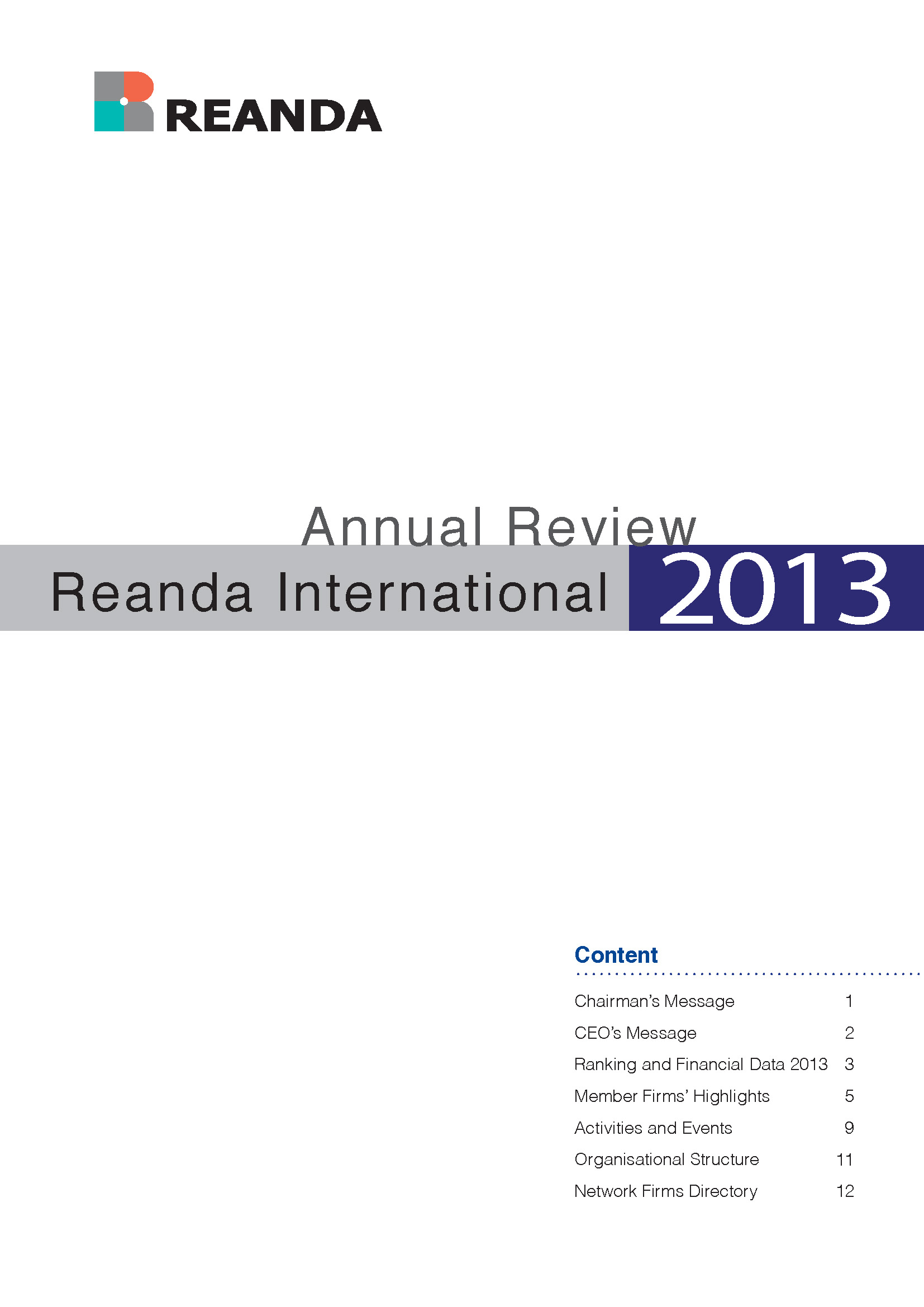 Reanda International News | Reanda International Annual Review 2013