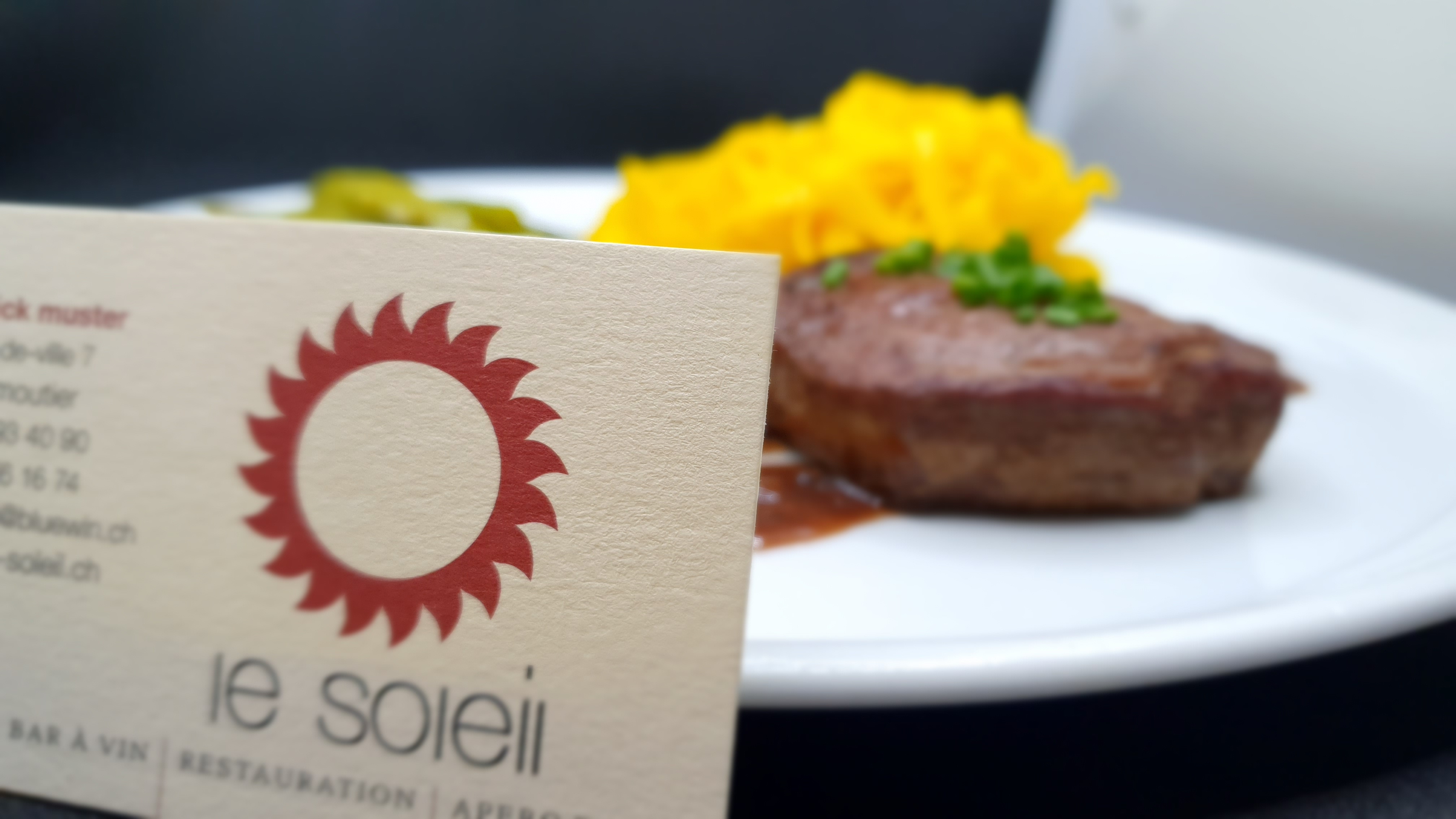 Carte des menus | Restaurant Le Soleil