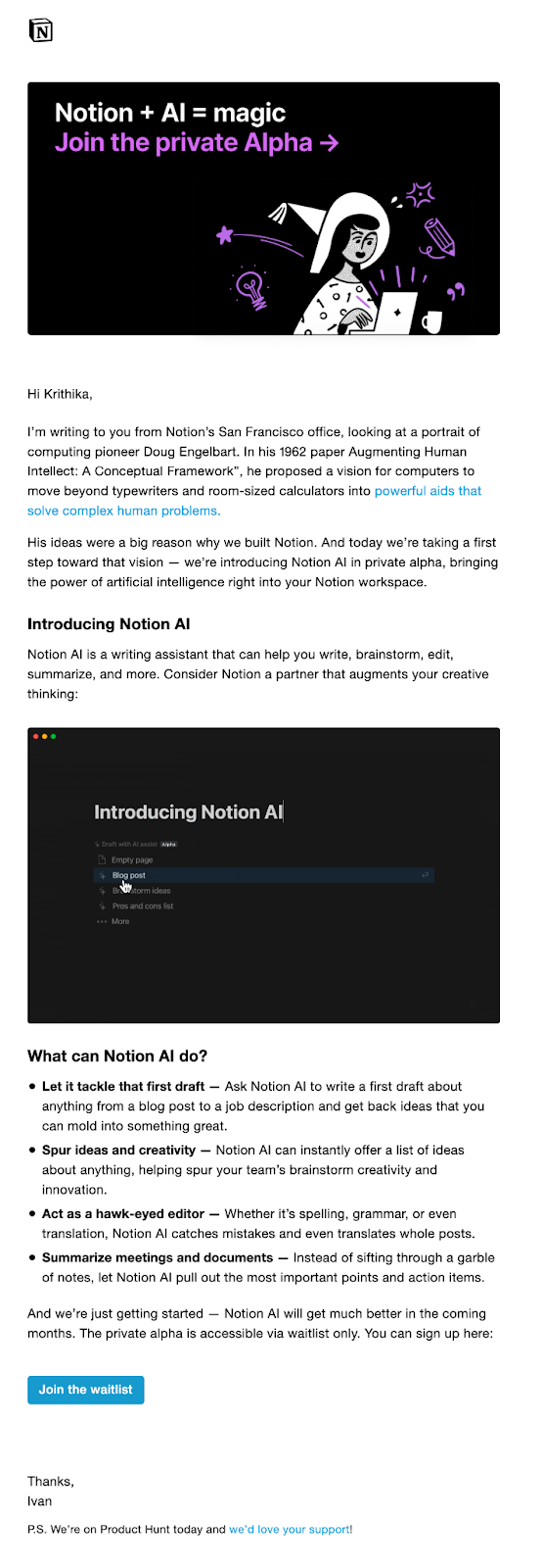 10 Best Product Update Email Examples