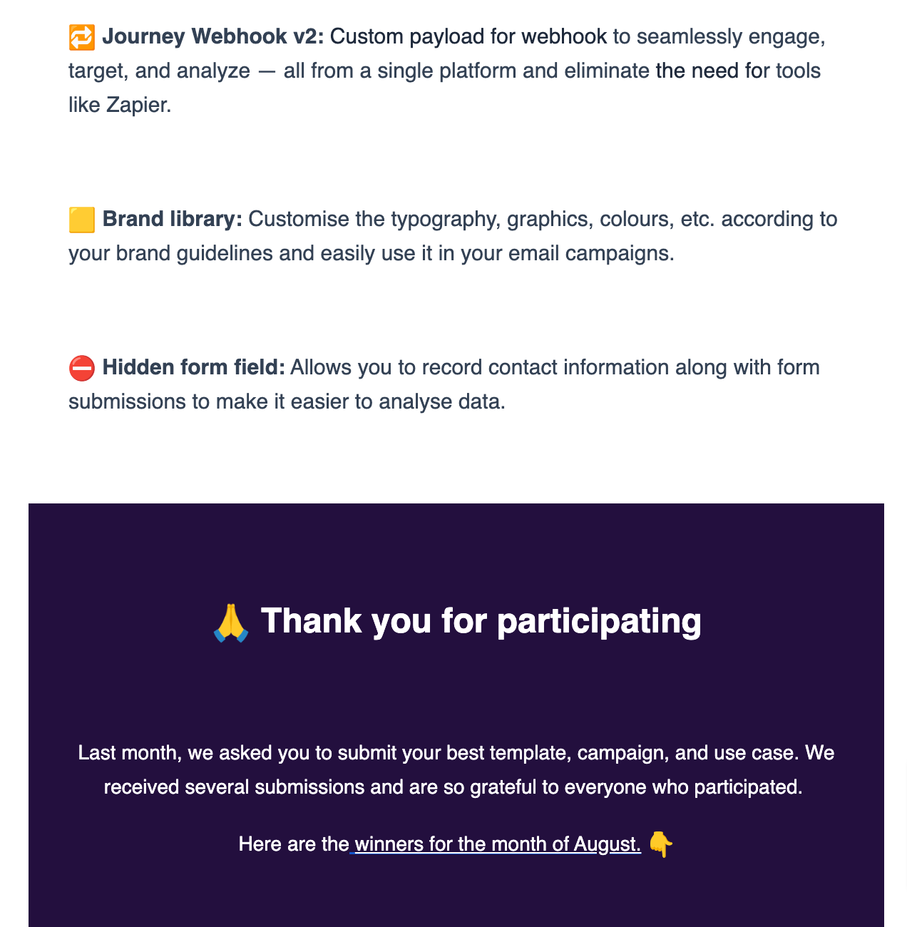 10 Best Product Update Email Examples