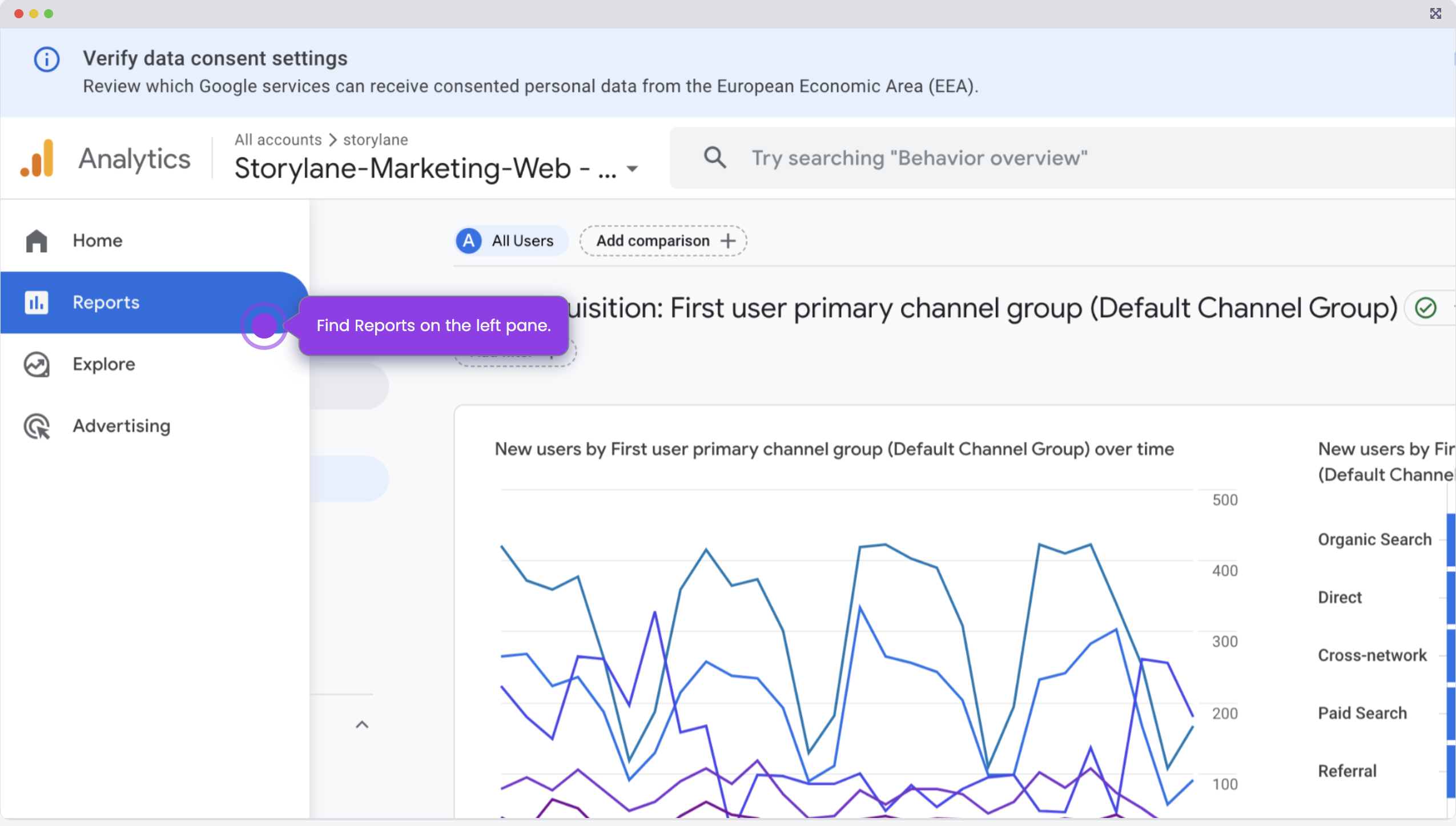 How To Find Unique Visitors in Google Analytics; Log in to Google ...