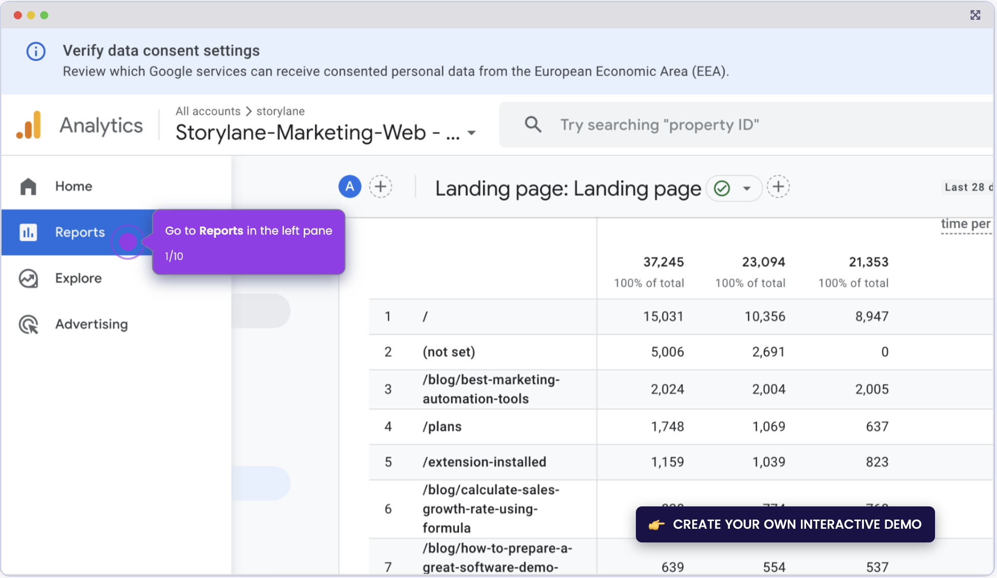 How To Find Bounce Rate in Google Analytics - 1 Minute Interactive Guide