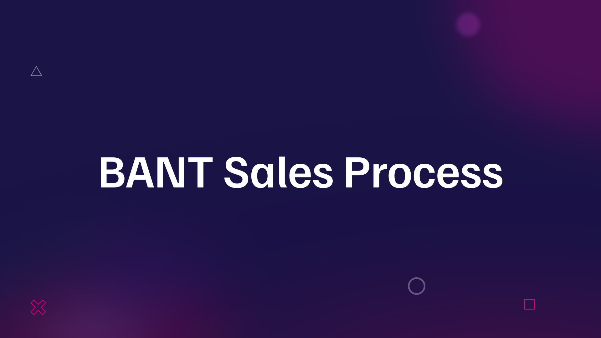 BANT Sales Process (But Relevant for the New-Age Buyers)