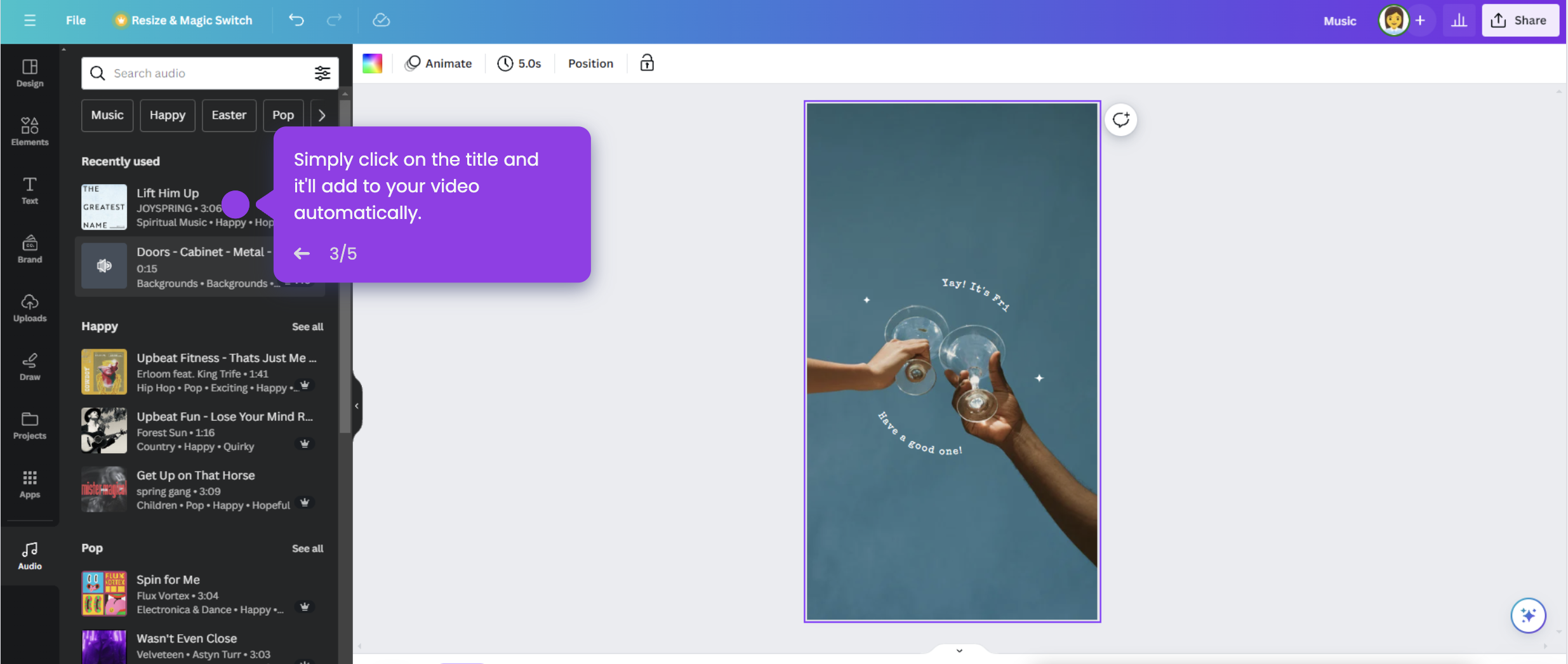 How to Add Music to Canva: 1-Min Guide