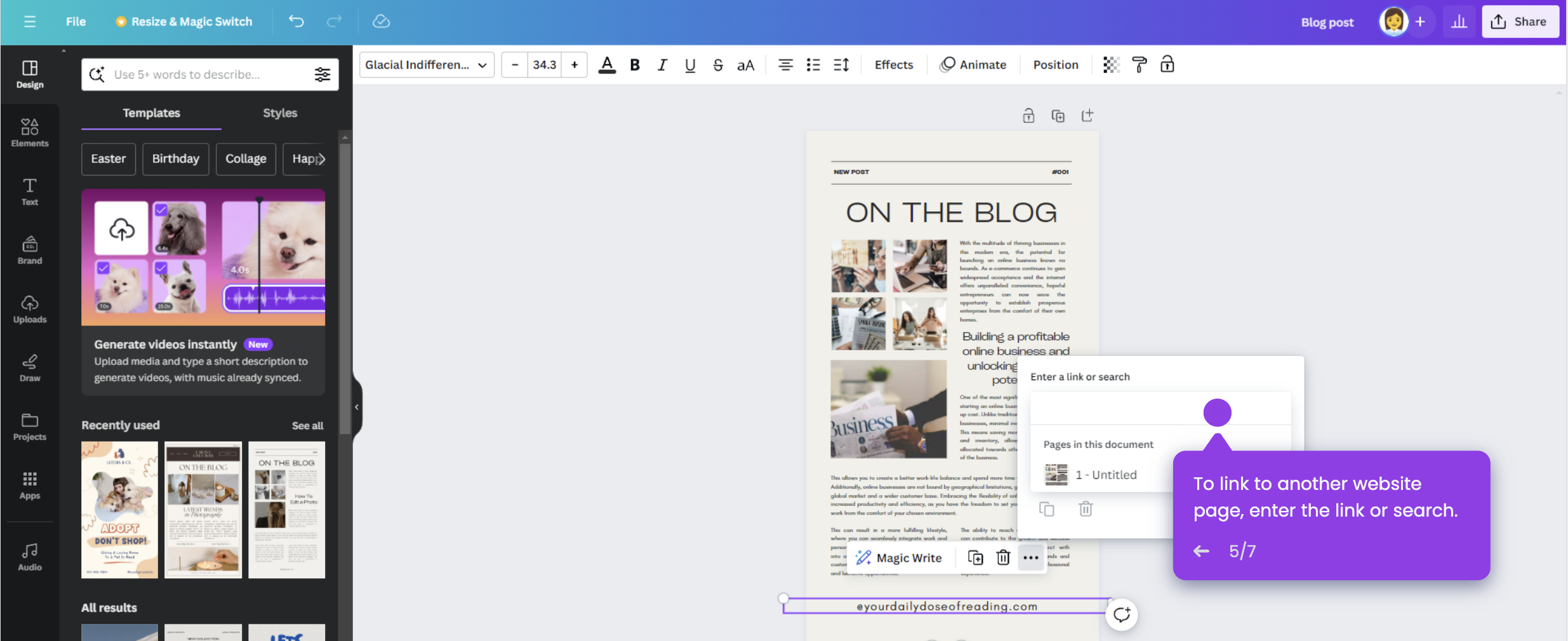How to Add a Link in Canva: 1-Min Guide