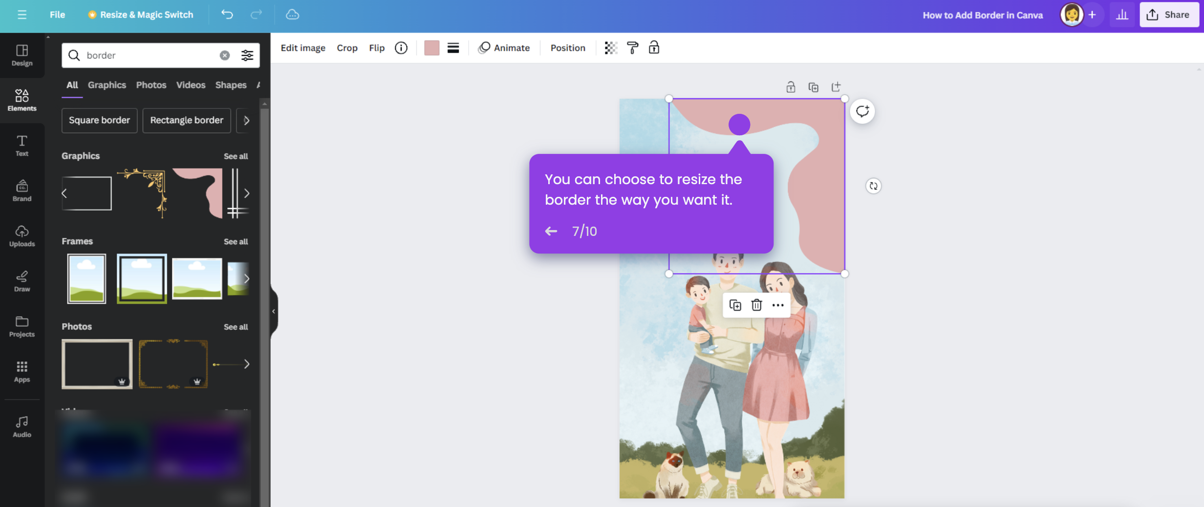 How to Add Border in Canva: 1-Min Guide