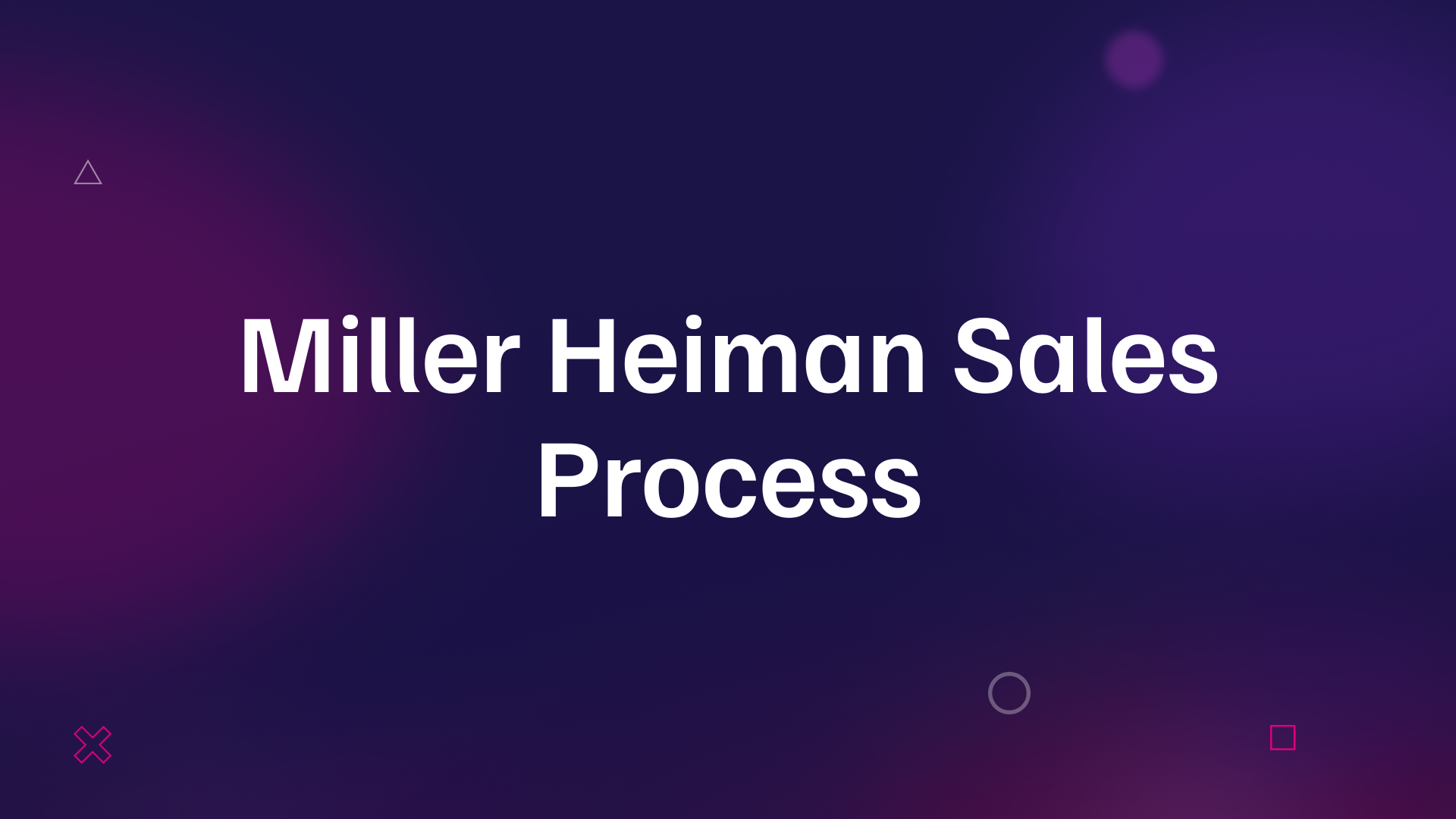 How to Close Complex Deals With the Miller Heiman Sales Process?