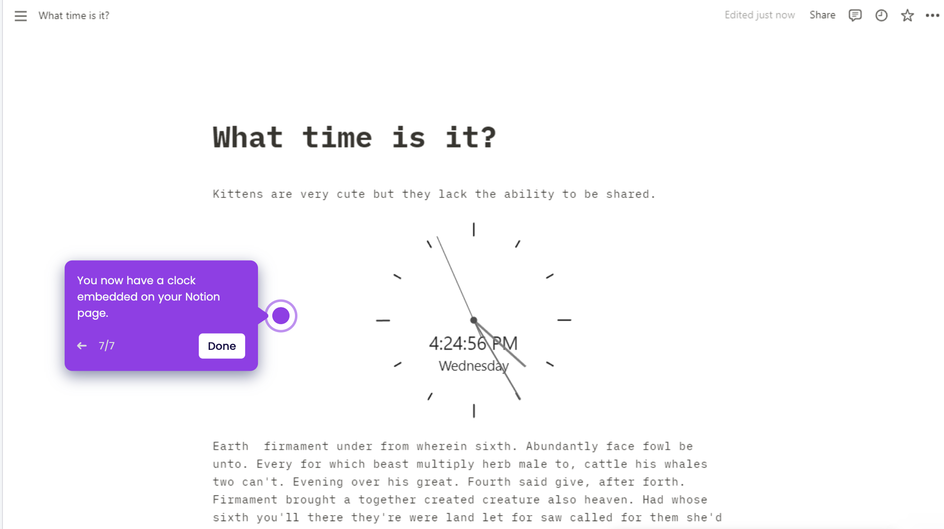 How to Add a Clock to Notion: 1-Min Guide