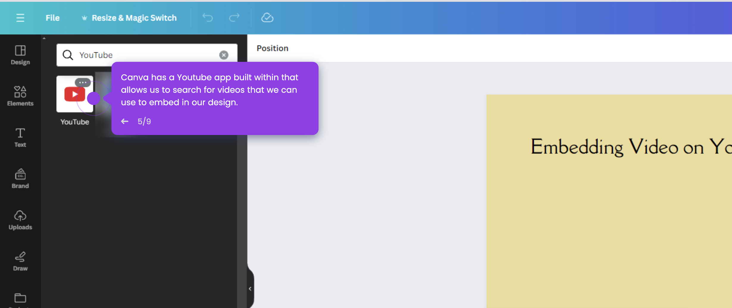 How to Embed Youtube Video in Canva: 1-Min Guide