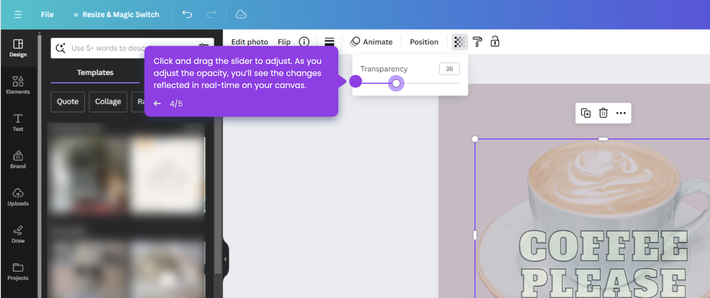 How to Change Opacity in Canva: 1-Min Guide