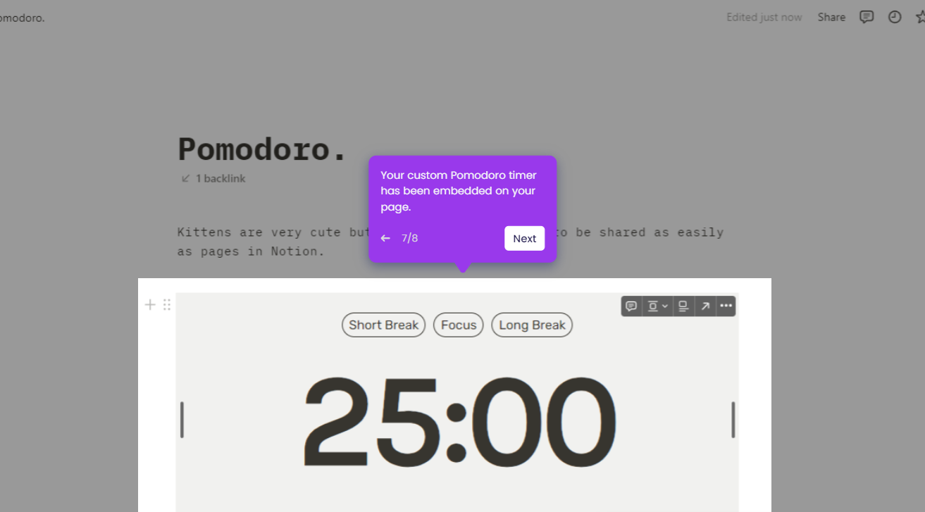 How to add Pomodoro Timer to Notion:1-Min Guide