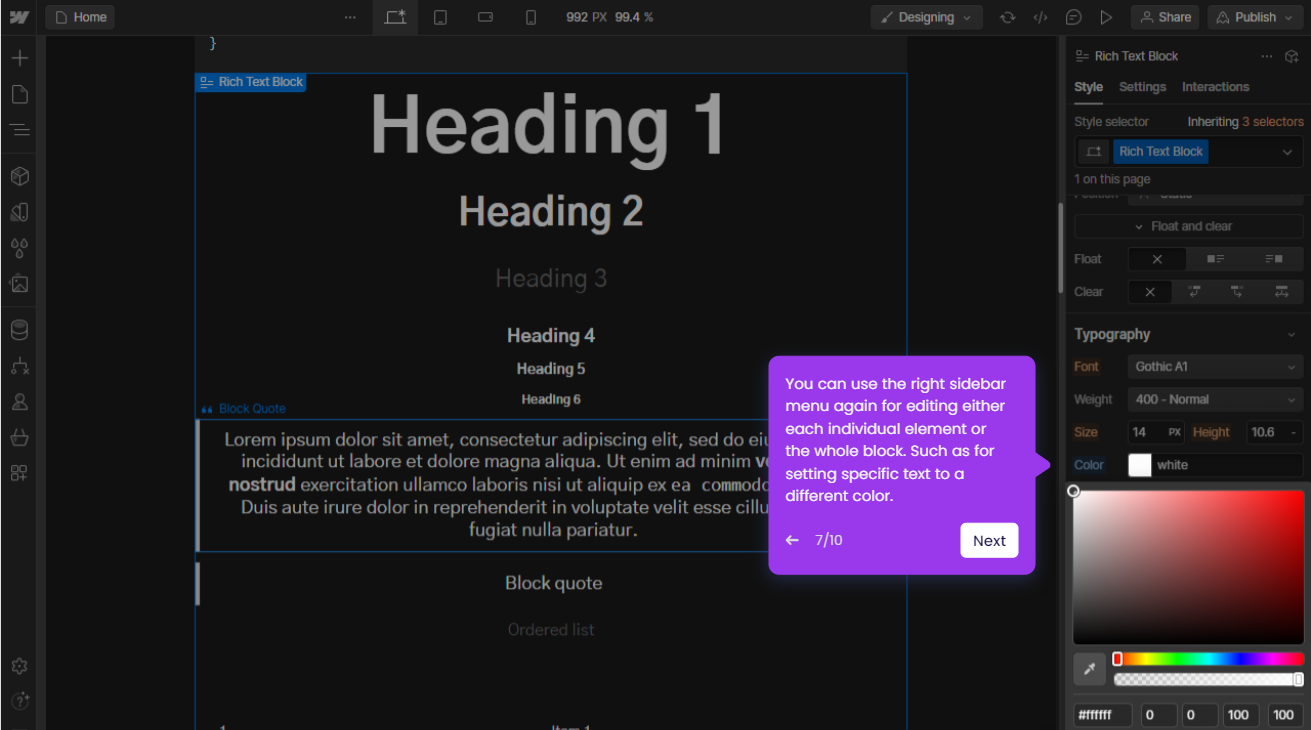 How To Edit Rich Text Webflow: 1-Min Guide