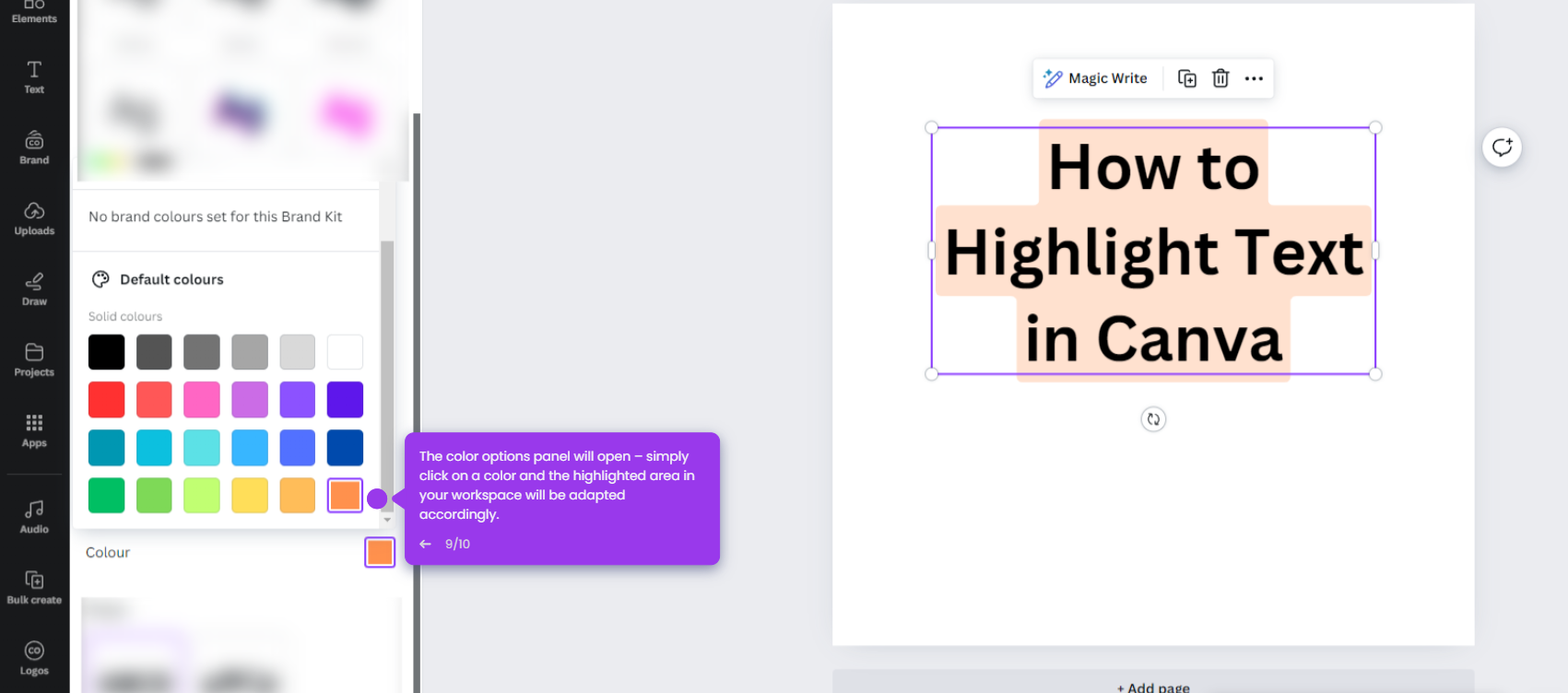 How to Highlight Words in Canva: 1-Min Guide