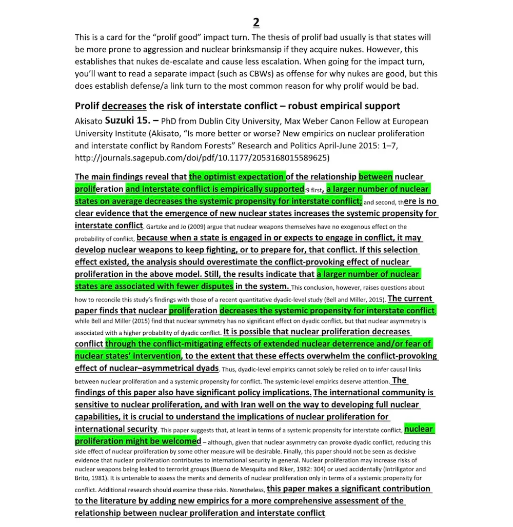 Free Debate Evidence | DebateDrills Newsletter