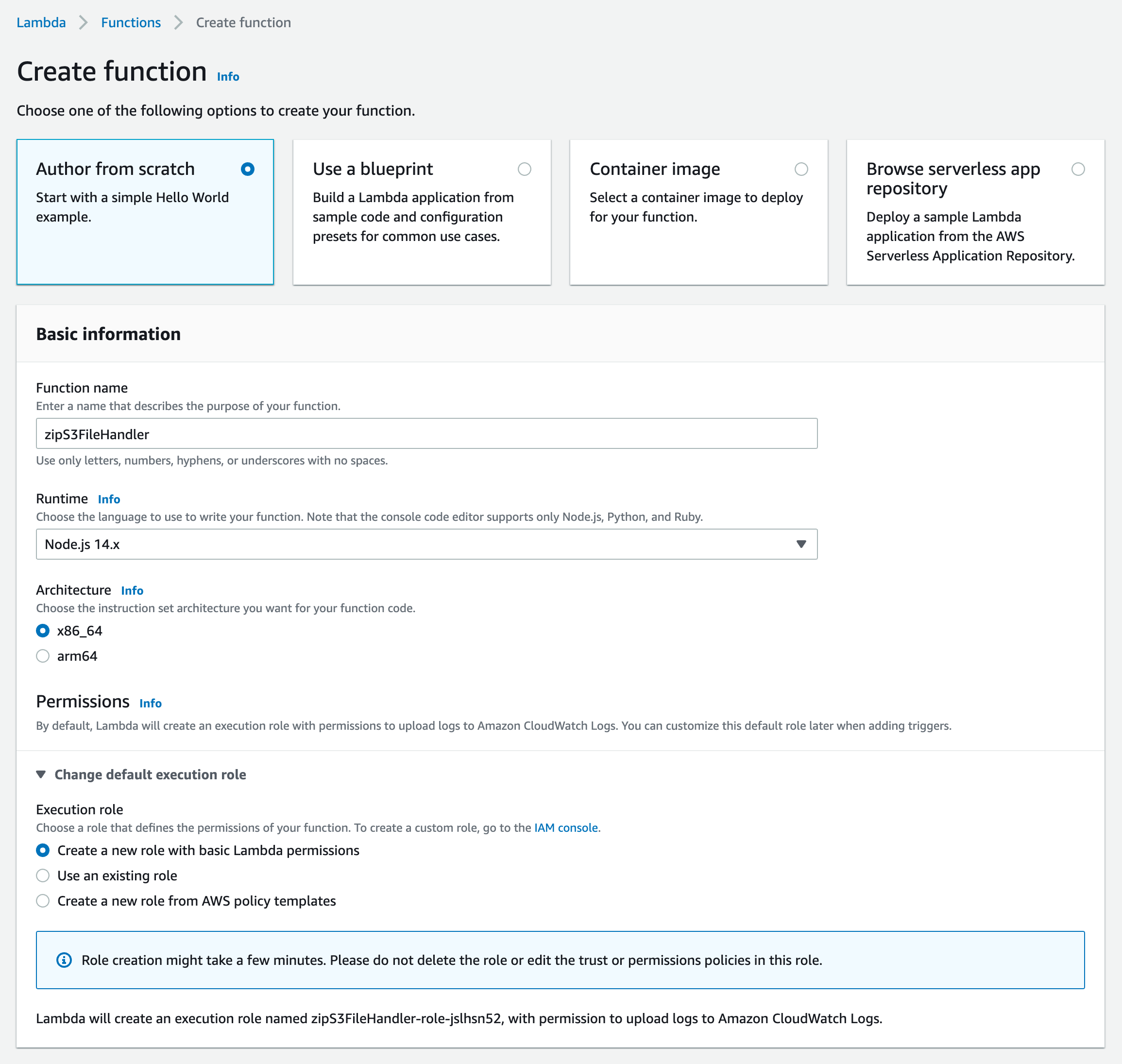 Zipping Large Size S3 Folders and Files Using Node.js Lambda And EFS