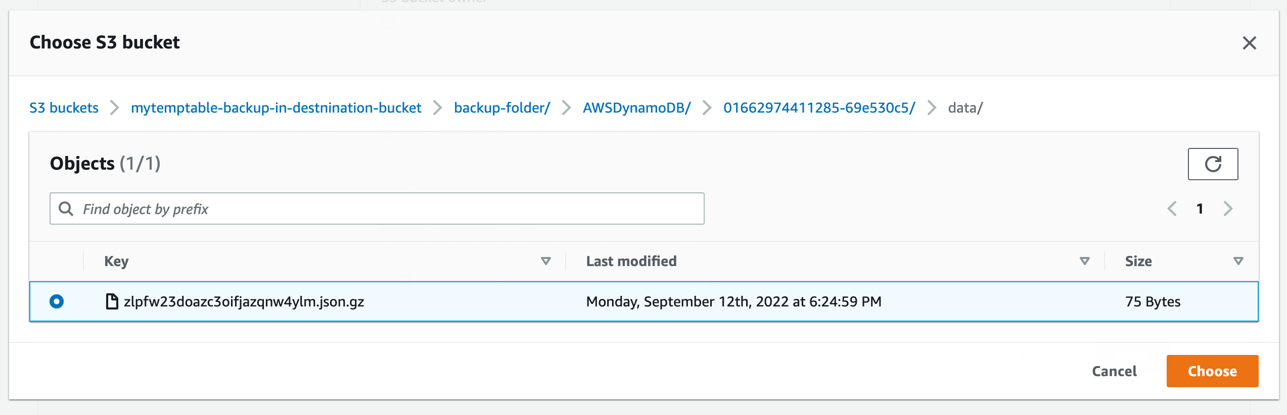 Cloning DynamoDB Table to Another AWS Account