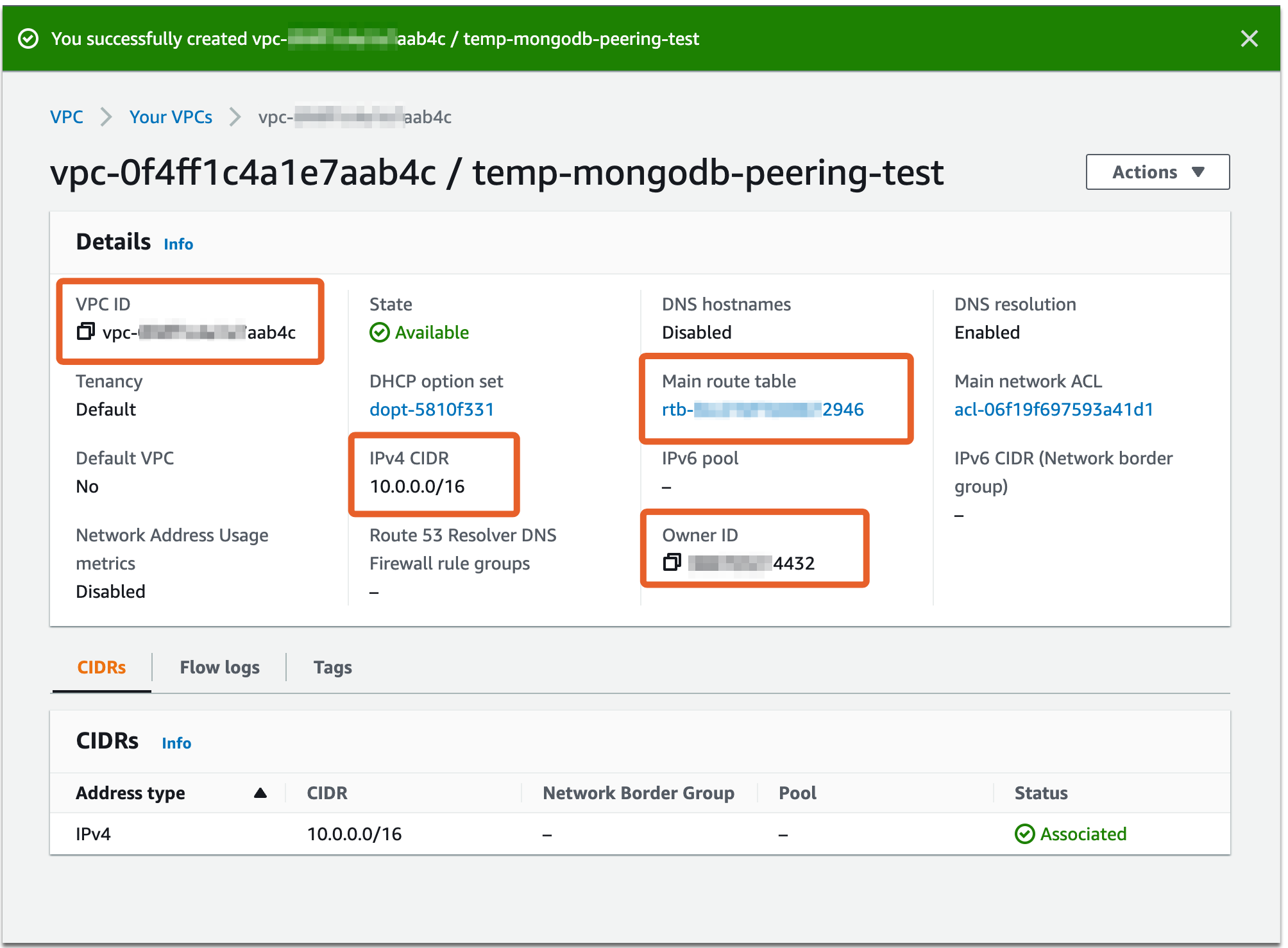 Securely Connecting Lambda to MongoDB Atlas through VPC Peering