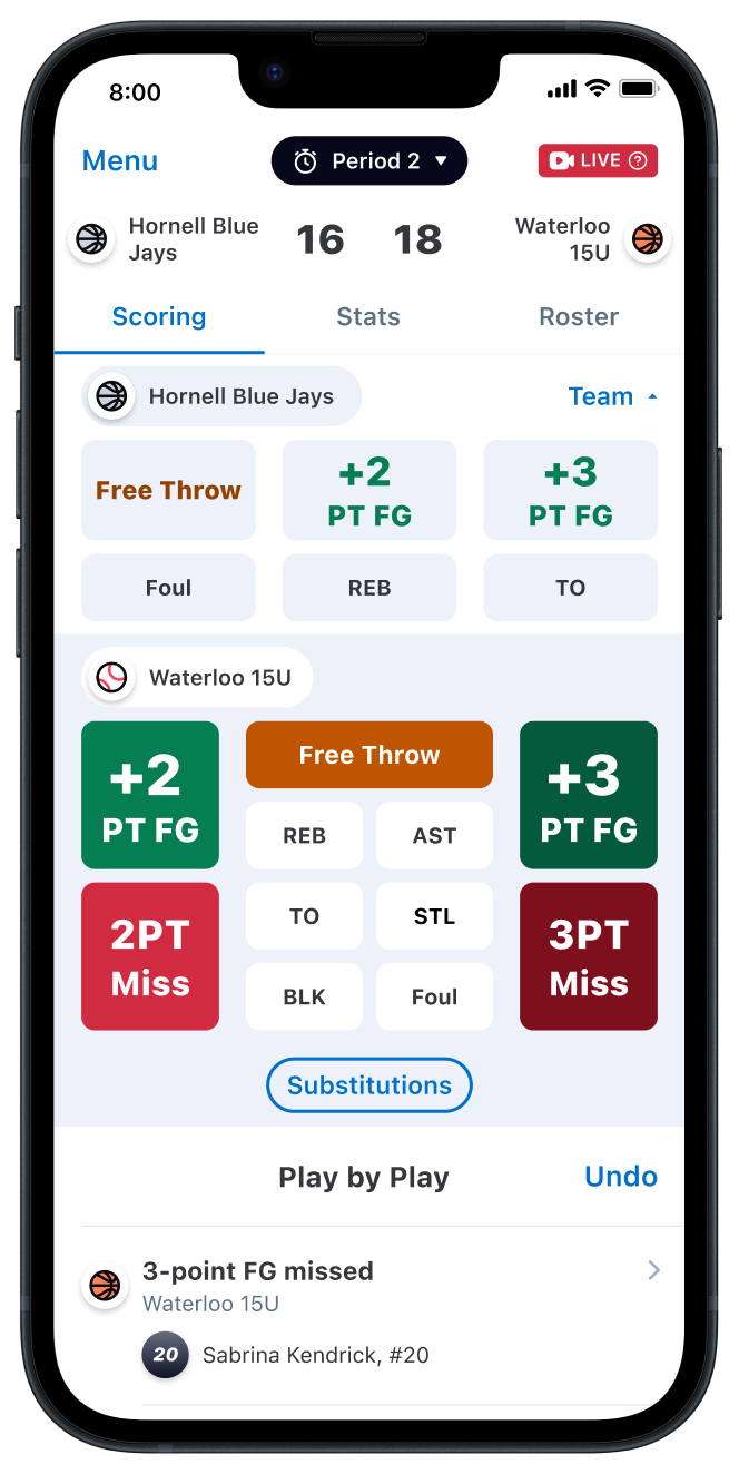GameChanger for Basketball