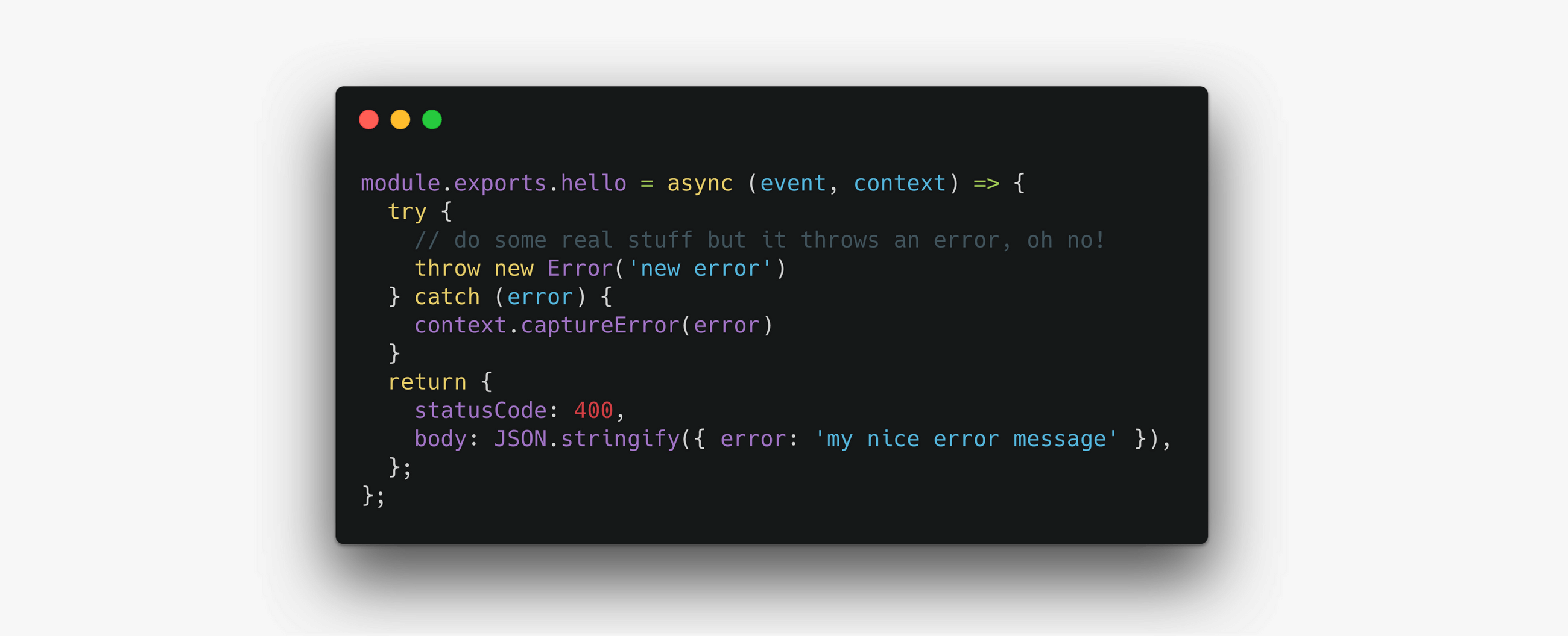 Monitor and debug all serverless errors