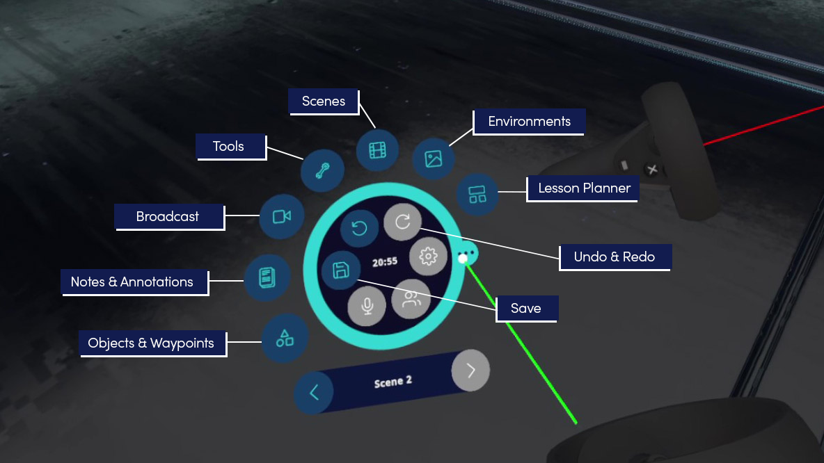 Next Scene / Previous Scene Undo / Redo Open Lesson Planner Media ...
