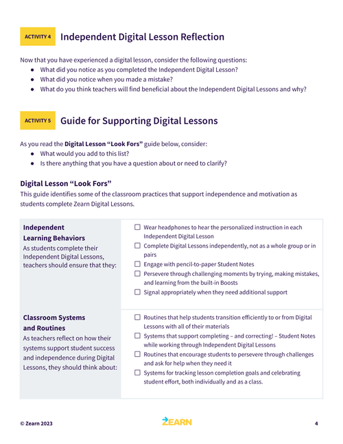 Math Professional Development | Zearn